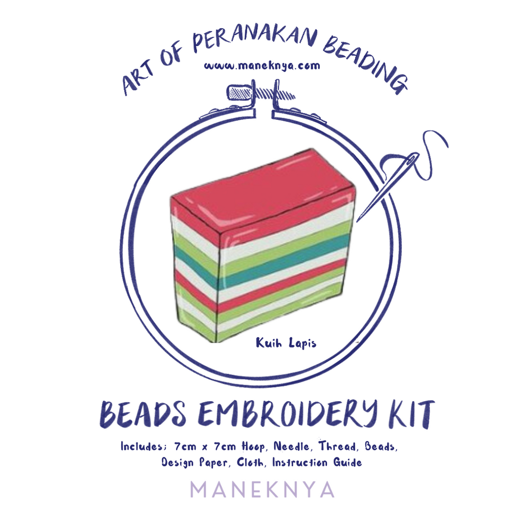 Peranakan DIY Beading Embroidery Kit | Giftr - Malaysia's Leading ...