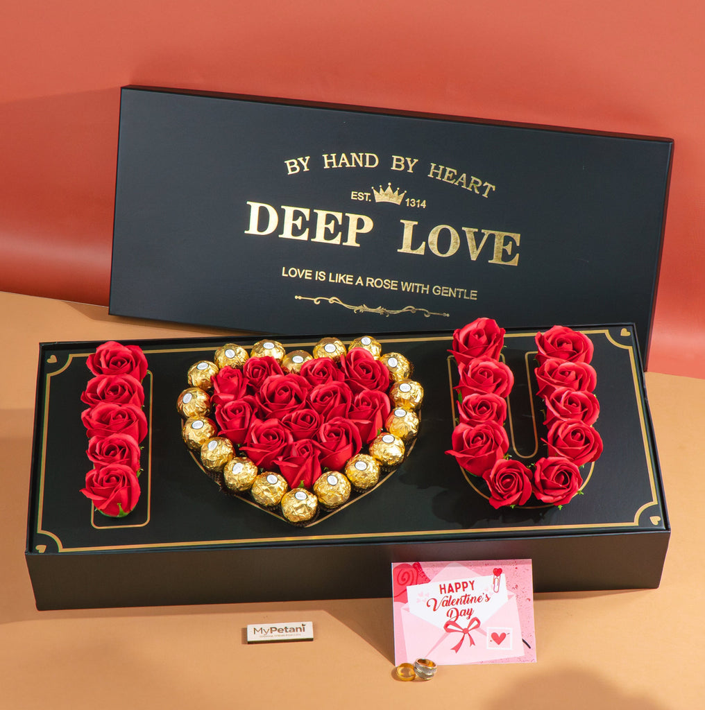 Deep Love Box (With Soap Roses) (Klang Valley Delivery) - Valentine's ...