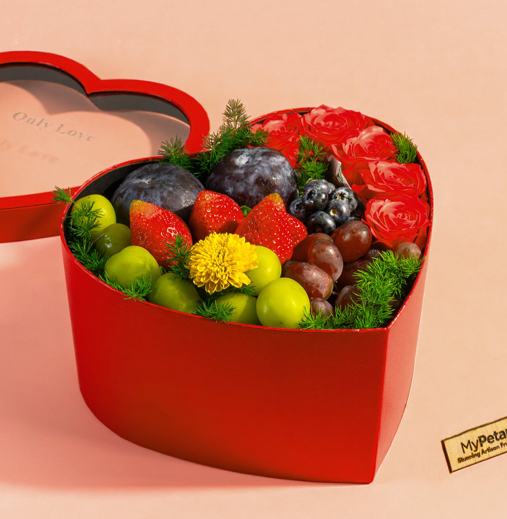 Love Bomb Fruit Box (With Soap Roses) | Giftr - Malaysia's Leading ...