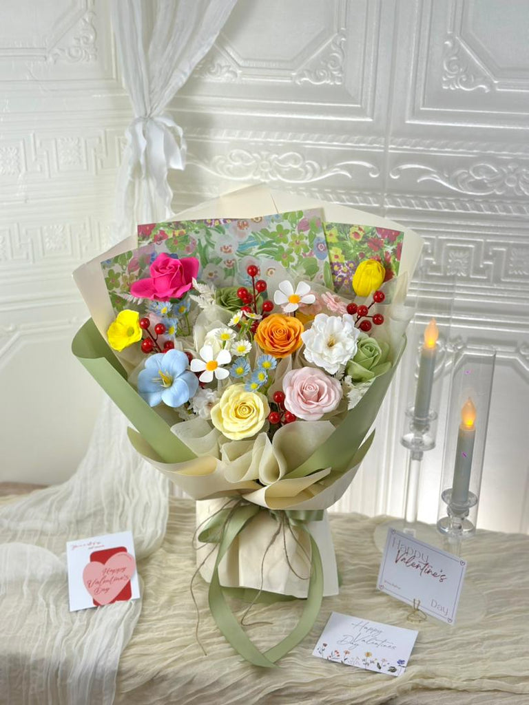 [Valentine's Day 2026]12 stalks Soap Flower Bouquet (Klang Valley Deli ...