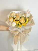 Graduation Bouquet | Roses and Cute Rabbit Ping Pong Fresh Flower Bouq ...