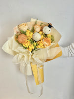 Graduation Bouquet | Roses and Ping Pong with fillers Fresh Flower Bou ...