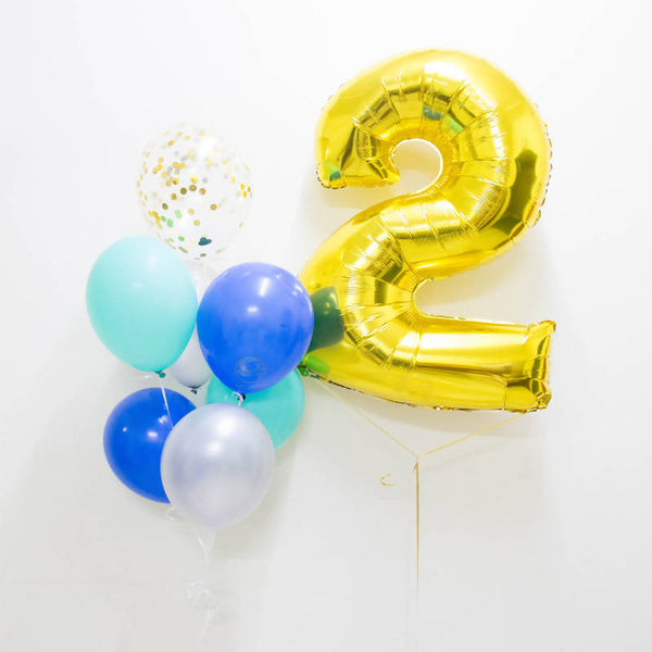 Christopher Number Foil Balloon Bunch | Giftr - Malaysia's Leading ...