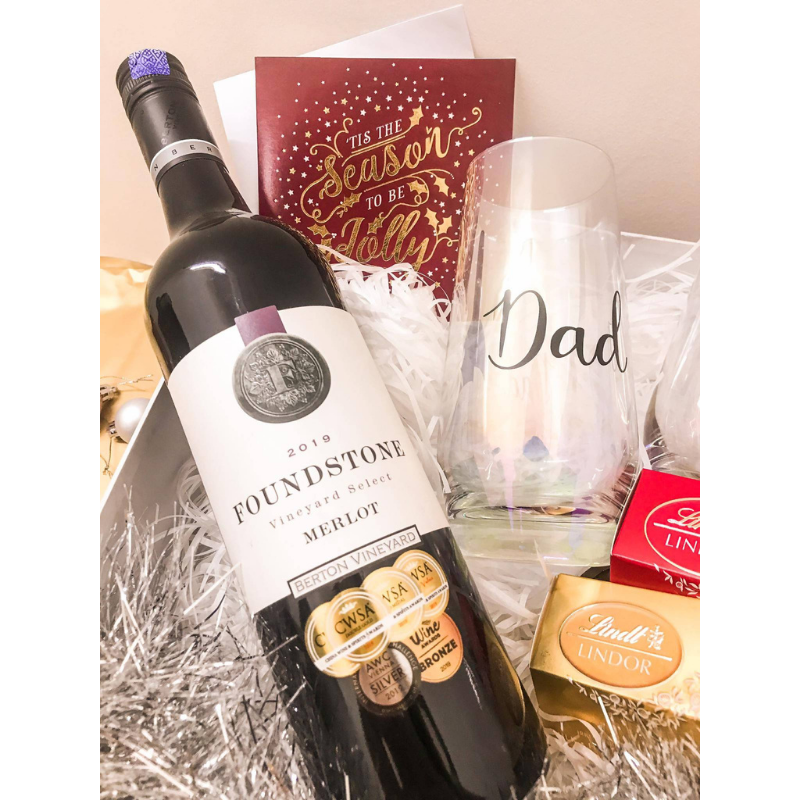 Premium Merlot Wine With Personalised Highball Glass Gift Set | Giftr ...