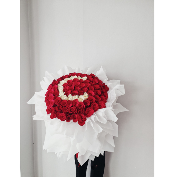Initial Love Flower Bouquet (Klang Valley Delivery Only) | Giftr ...