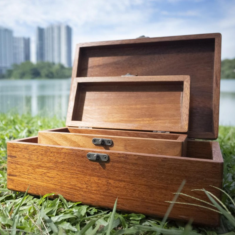 Merbau Wood Storage Box (Nationwide Delivery) | Giftr - Malaysia's ...
