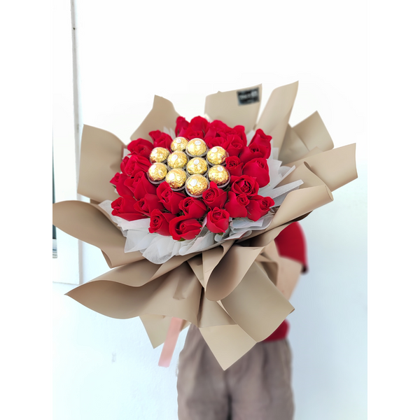 Rose and Chocolate Bouquet for Love this Hari Raya (Negeri Sembilan De ...
