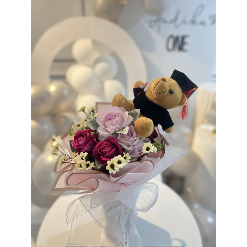 Convocation Artificial Flower Bouquet (Kuching Delivery Only) | Giftr ...