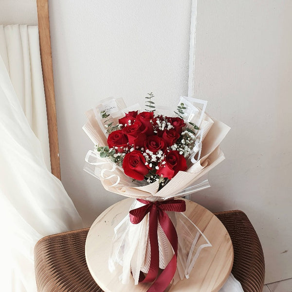 Adele (10 Red Roses Flower Bouquet) | (Klang Valley Delivery) | Giftr ...
