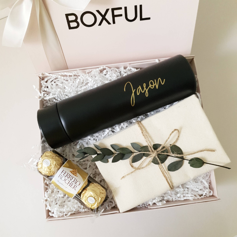 Personalized Smart Flask with Tote & Chocolate (Nationwide Delivery ...
