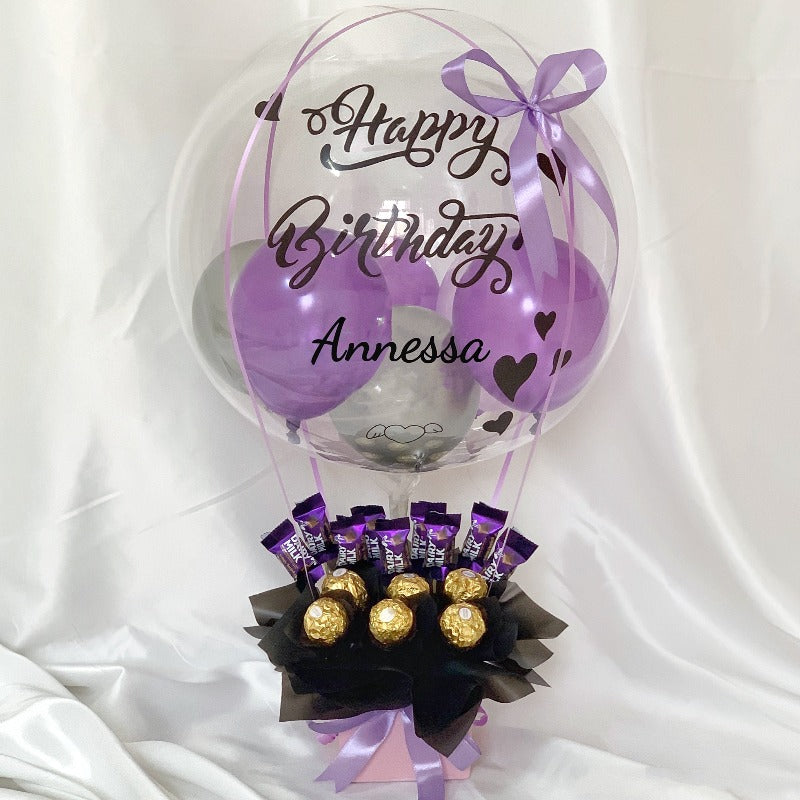 Alisha Chocolate Hot Air Balloon Bouquet (Sungai Petani Delivery Only ...