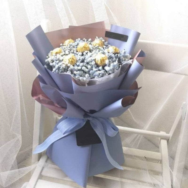 Debunga Flower Bouquet Baby Breath & Chocolates (Klang Valley Delivery ...