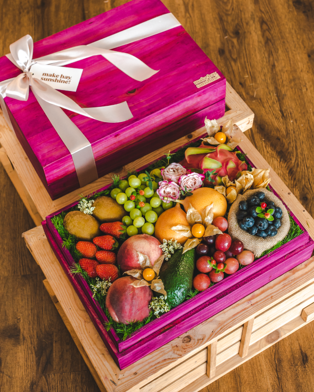 Fruit & Bark (Style C) - Signature Wooden Fruit Gift Box (Klang Valley ...