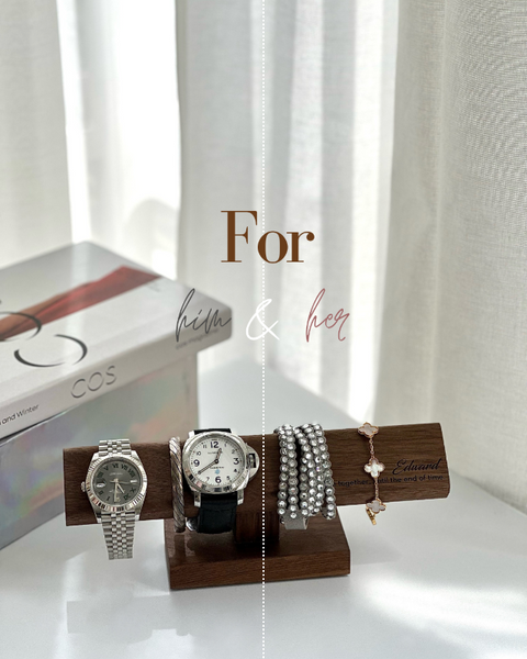 Customised Wooden Watch Holder · Jewellery Holder | Walnut Wood (Natio ...