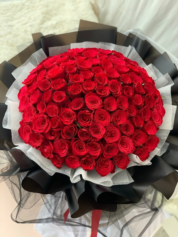 99 Rose Bouquet Flower Bouquet (Fresh Flower) (Klang Valley Delivery O ...
