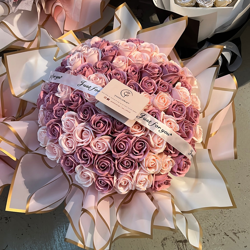 99 Stalks Soap Roses Bouquet (Klang Valley Delivery) | Giftr - Malaysia ...