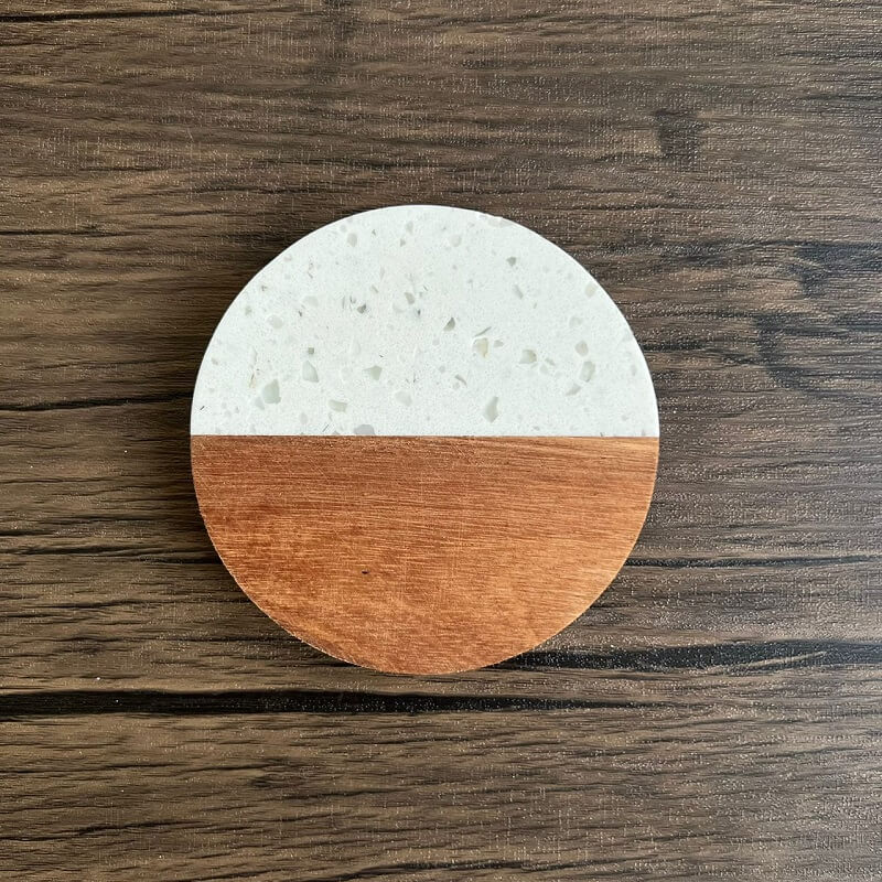 Personalised Quartz Stone Coaster Set Round (Nationwide Delivery ...