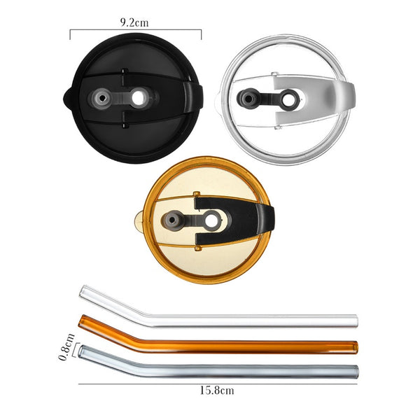 Personalised Reusable Coffee Tea Glass Cup Mug With Straw, English Bre ...