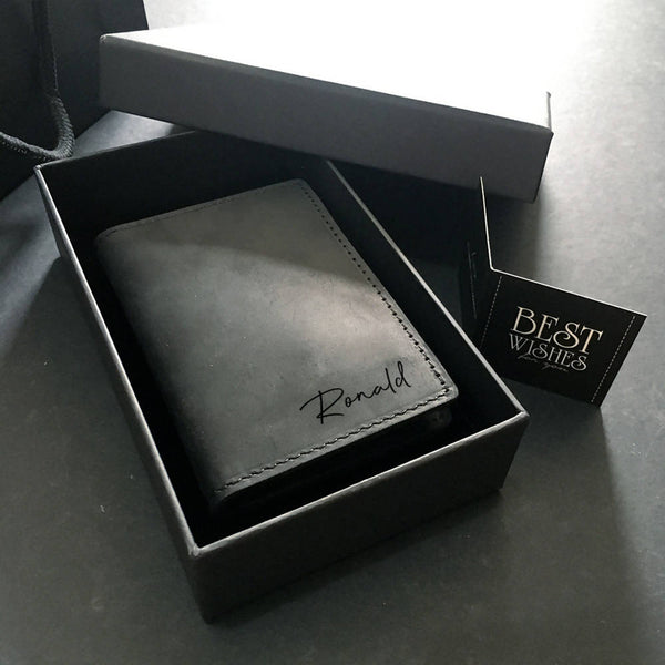 Personalised Leather L-Fold Card Wallet | Giftr - Malaysia's Leading ...
