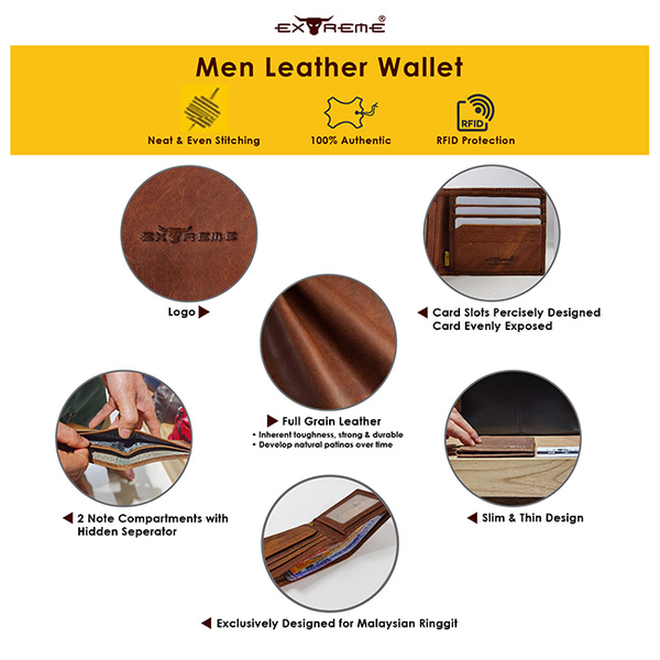 Bifold Full Leather Wallet (Nationwide Delivery) | Giftr - Malaysia's ...