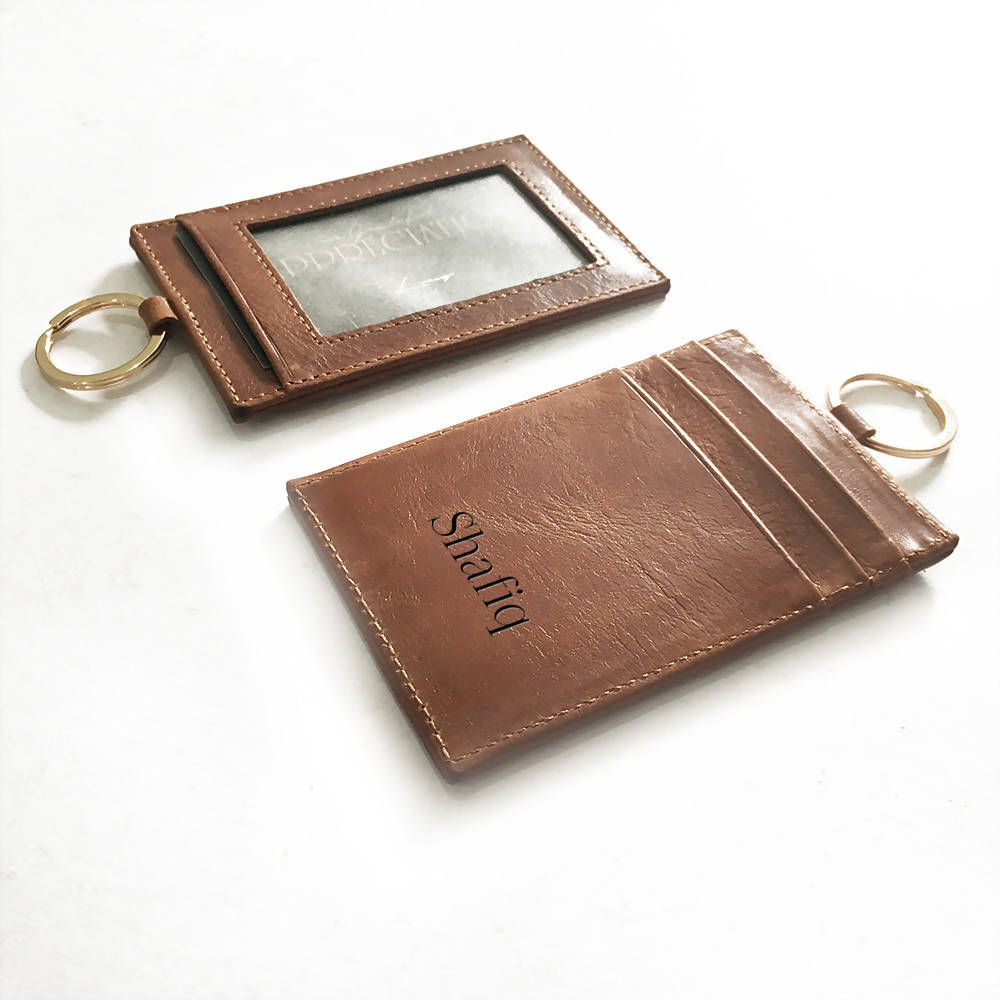 [Corporate Gift] Personalised Genuine Leather Access Card / ID Card ...