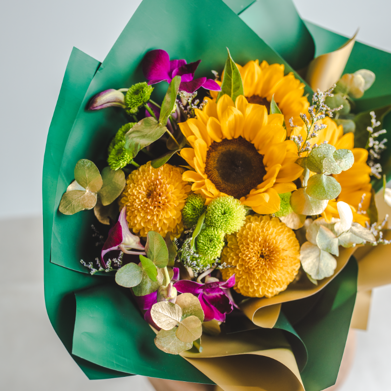 Cecile - Sunflower & Ping Pong Bouquet | Klang Valley Delivery | Giftr ...