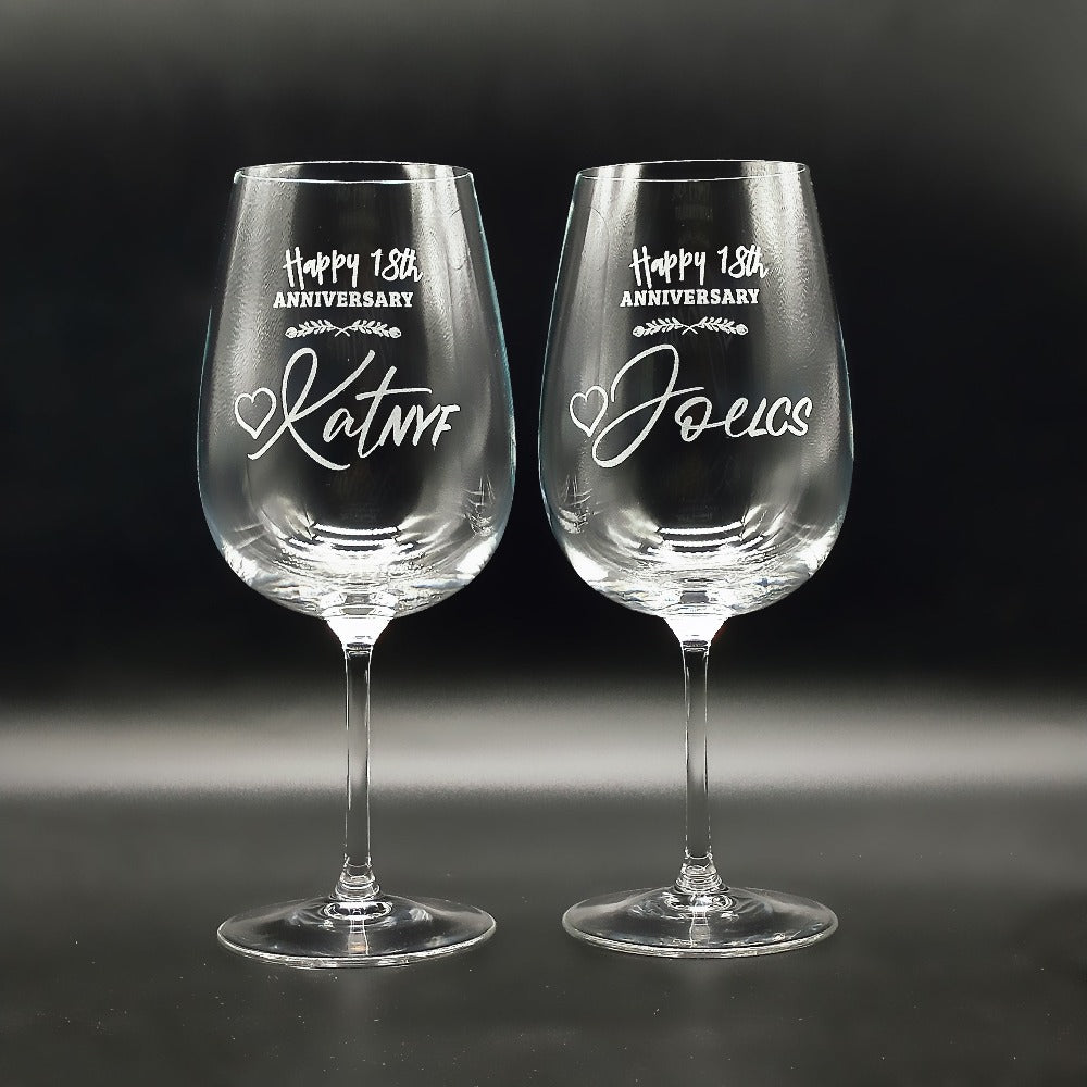 Personalised Name Engraved Wine Glass (Nationwide Delivery) | Giftr ...