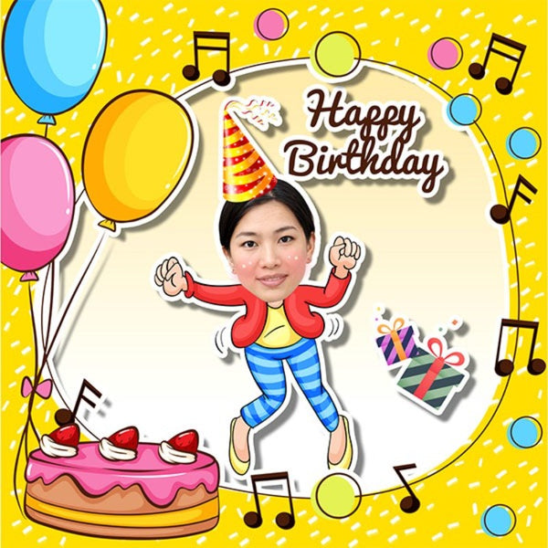 Happy Birthday Time 3d Cute Photo Frame Customized Gift Idea (Nationwi ...