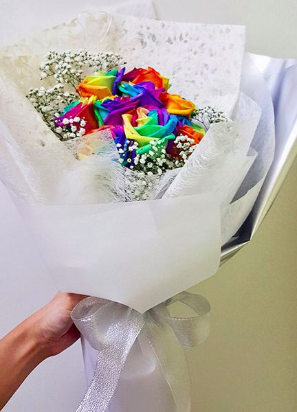 Rainbow Roses Bouquet | Giftr - Malaysia's Leading Online Gift Shop