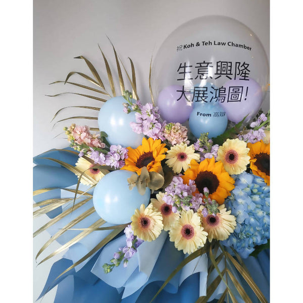 Ocean Blue (Grand Opening Flower Stand) | Giftr - Malaysia's Leading ...