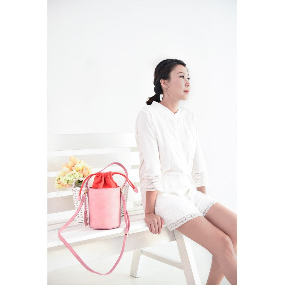 Small Chubby Bucket Bag-Rosey Pink | Giftr - Malaysia's Leading Online ...