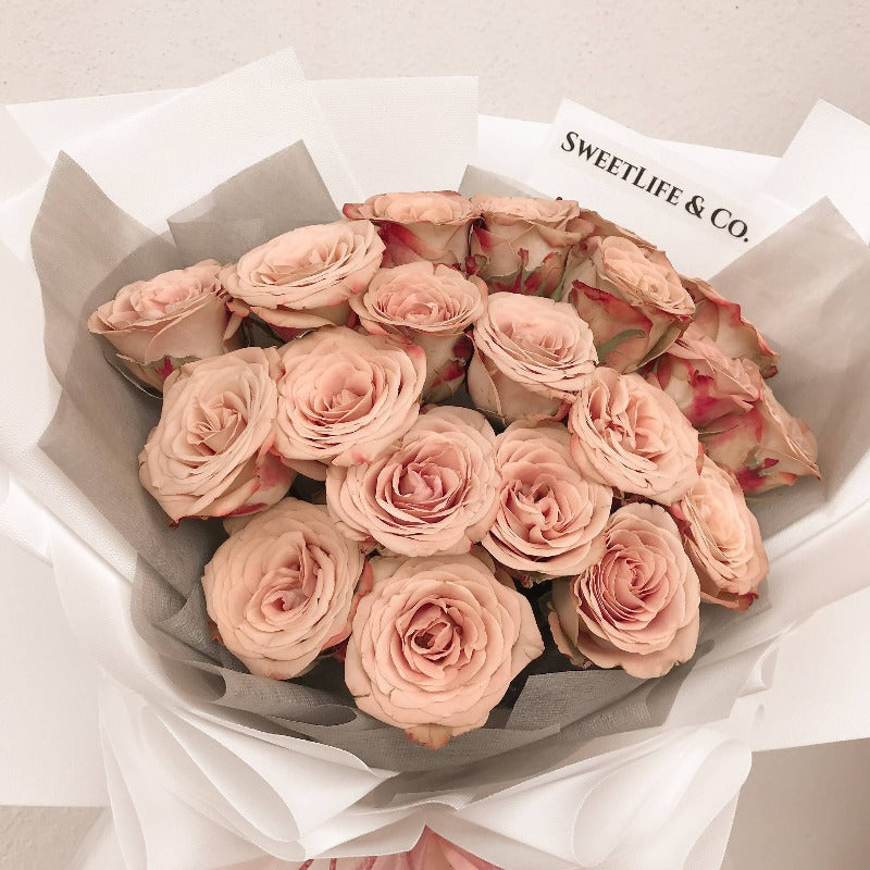 Cappuccino Roses Bouquet - Princess (Penang Delivery Only) | Giftr ...